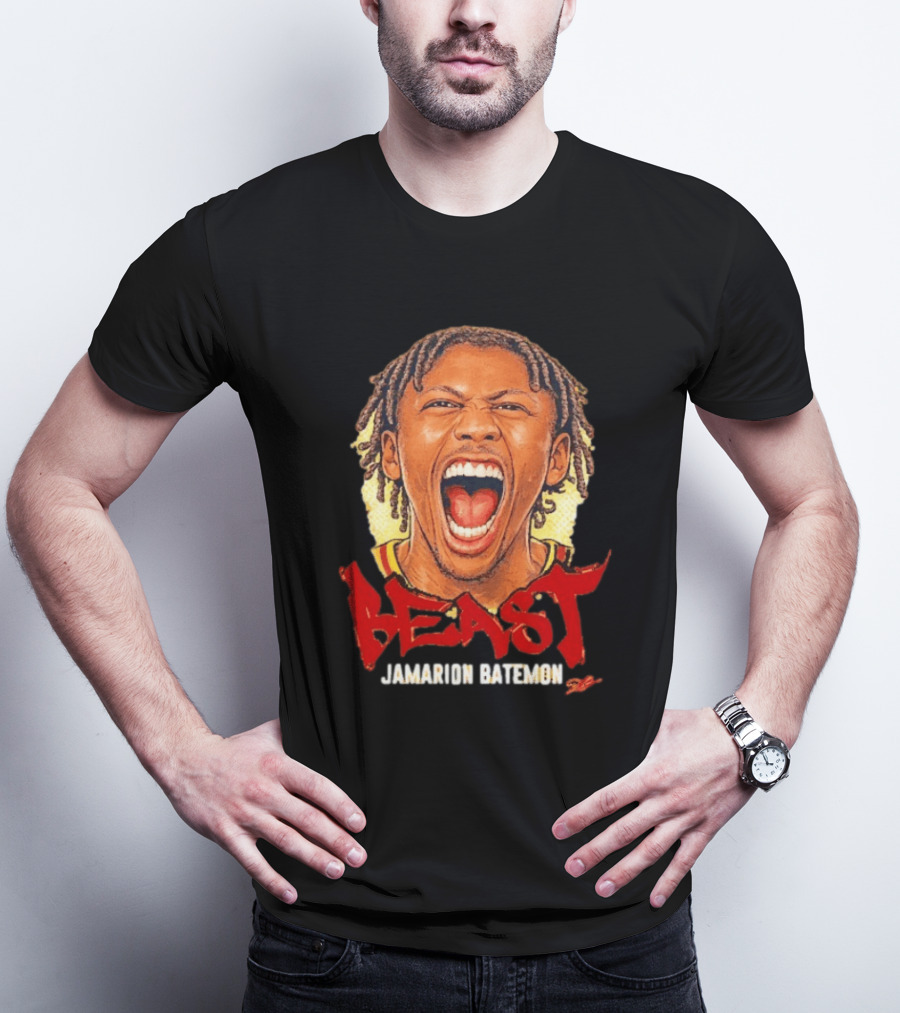 Iowa State Cyclones The Beast Jamarion Batemon Scream Big Head T-Shirt