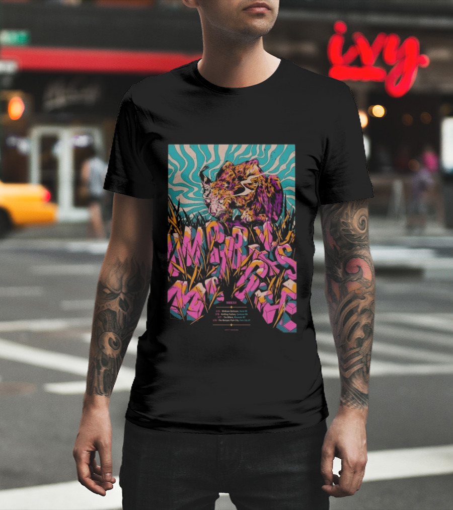 Umphrey's McGee Bend OR March 25 2026 Midtown Ballroom Tour MMXXVI Psychedelic Tiger T-Shirt