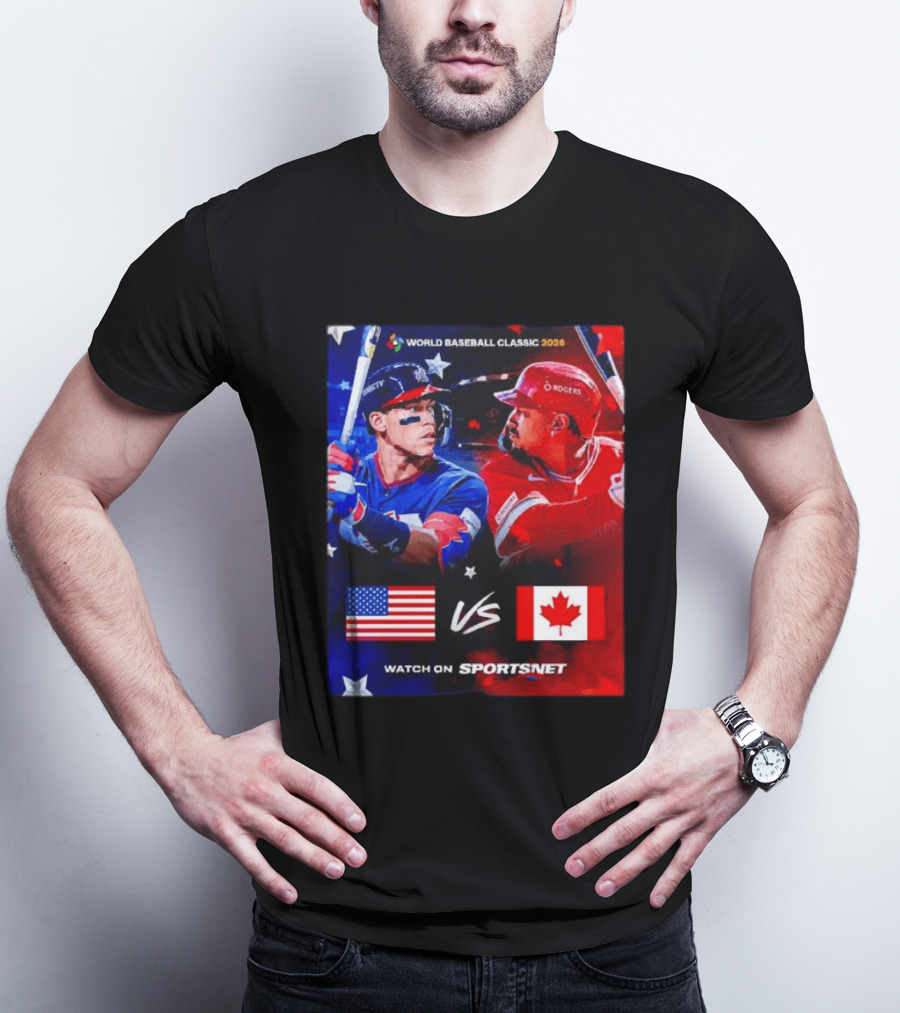 World Baseball Classic 2026 USA Vs Canada Sportsnet Event T-Shirt