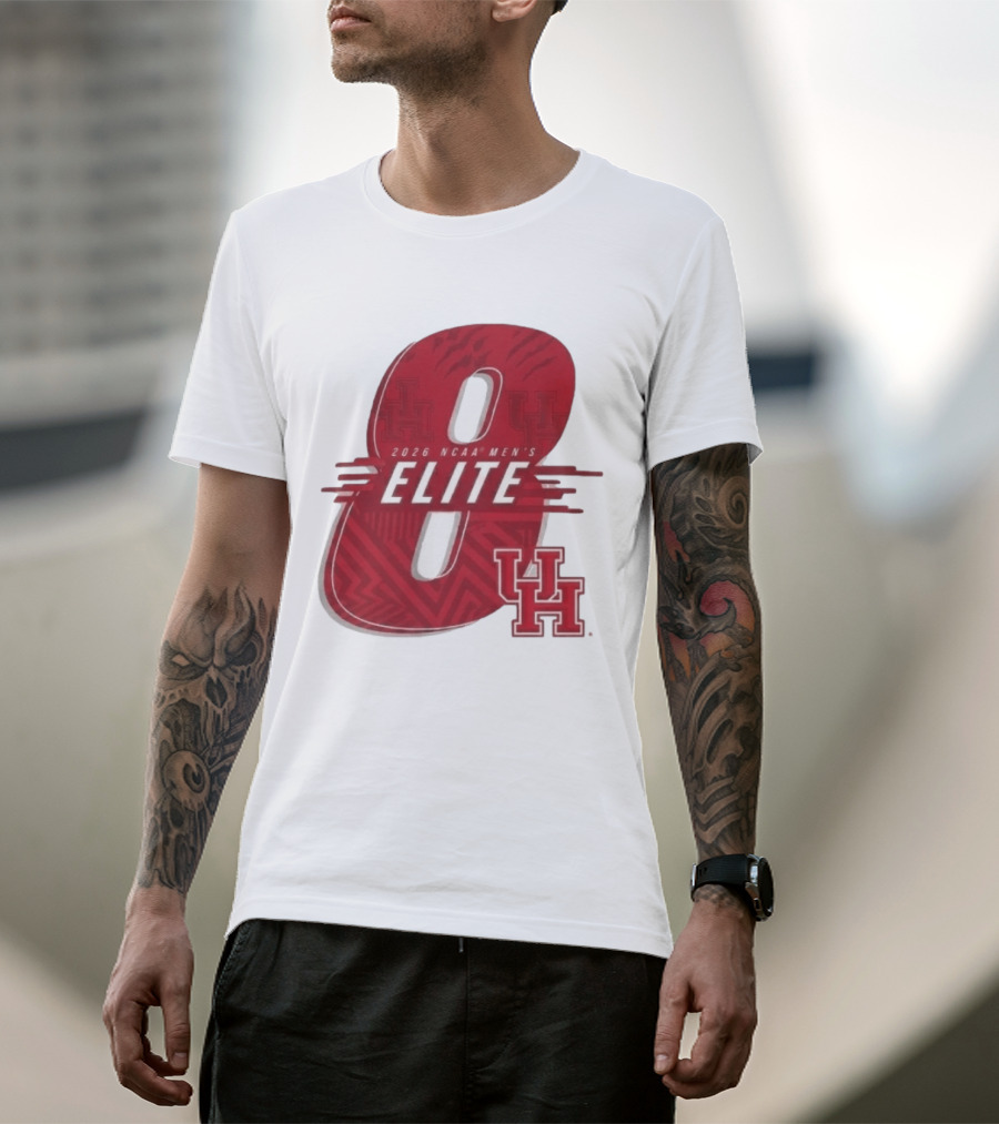 2026 NCAA Men's Elite 8 Houston Cougars UH T-Shirt