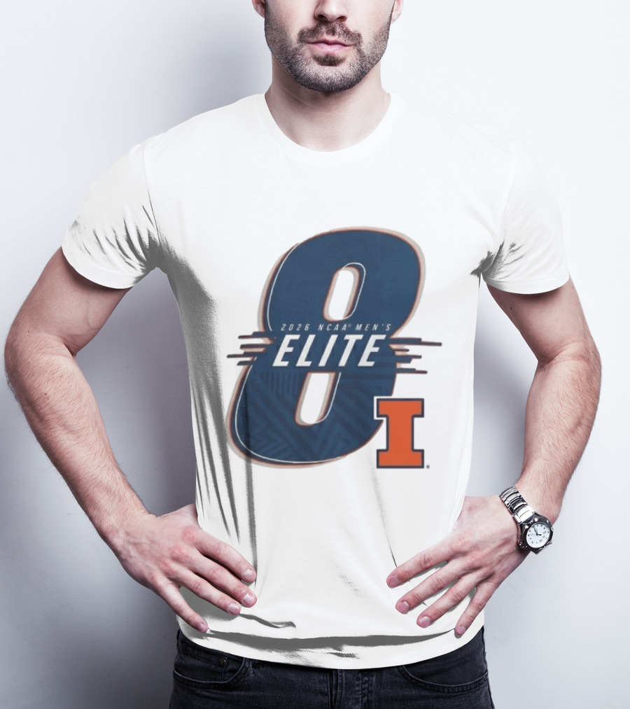2026 NCAA Men's Elite 8 Illinois Fighting Illini I T-Shirt