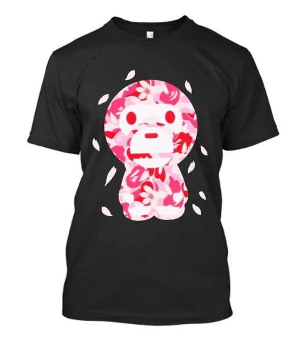 Abc Sakura Camo Baby Milo Cropped Blossom Series T-Shirt