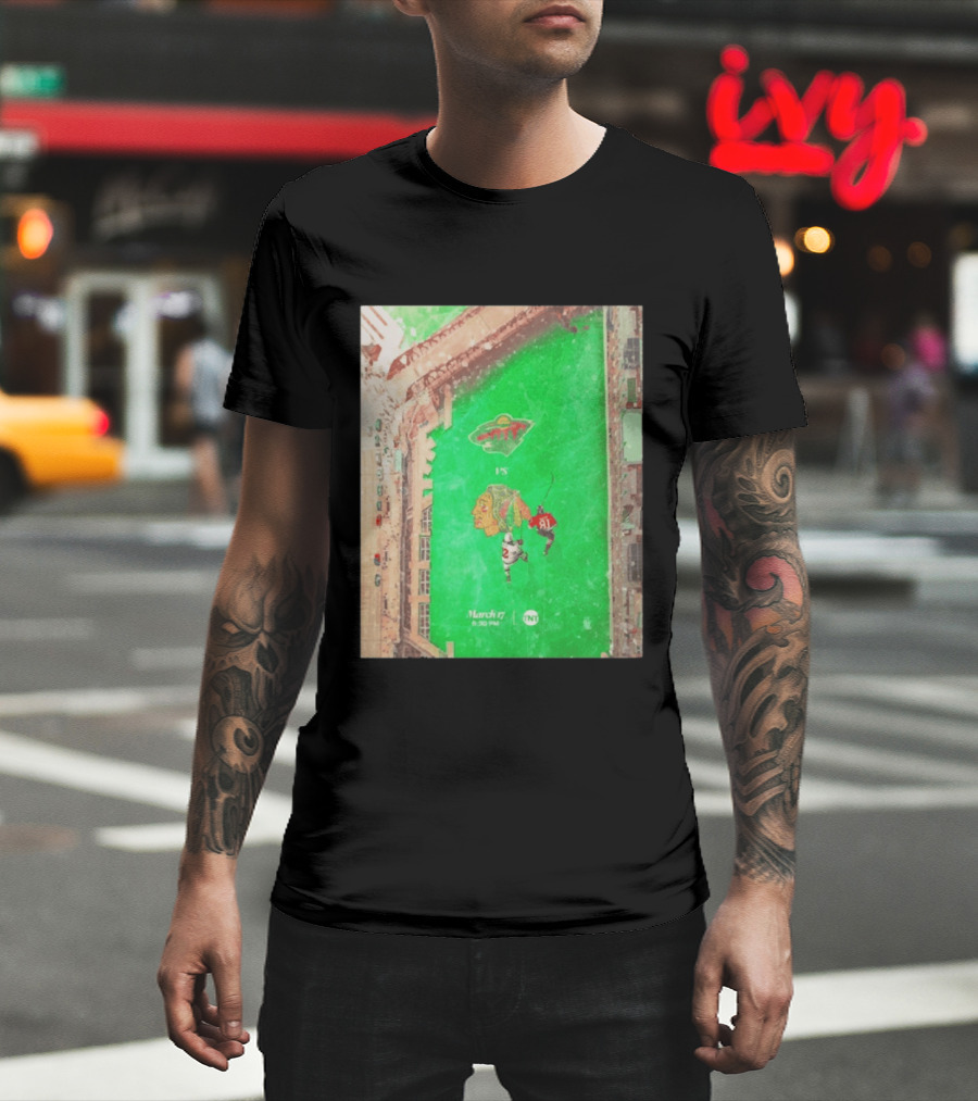 Chicago Blackhawks Vs Minnesota Wild March 17 8:30 PM Stadium TNT T-Shirt