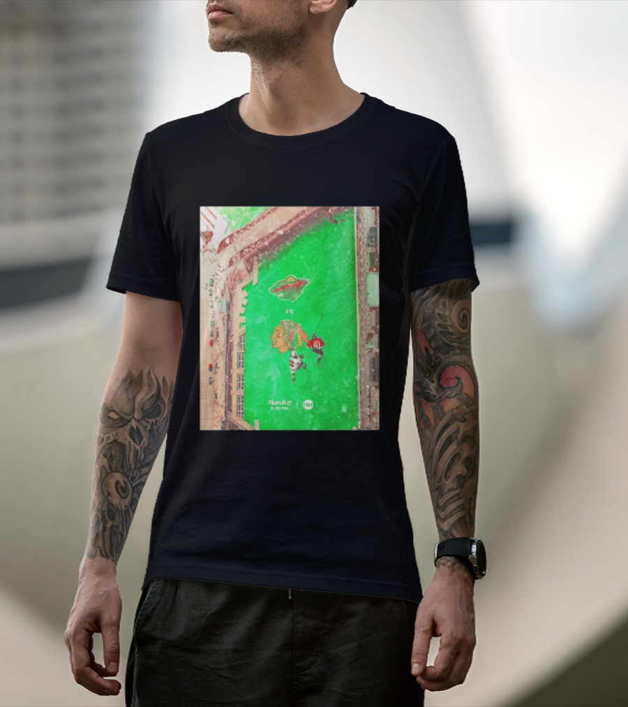Chicago Blackhawks Vs Minnesota Wild March 17 8:30 PM Stadium TNT T-Shirt