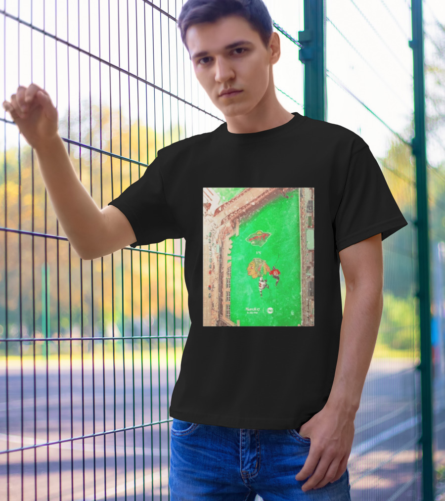Chicago Blackhawks Vs Minnesota Wild March 17 8:30 PM Stadium TNT T-Shirt