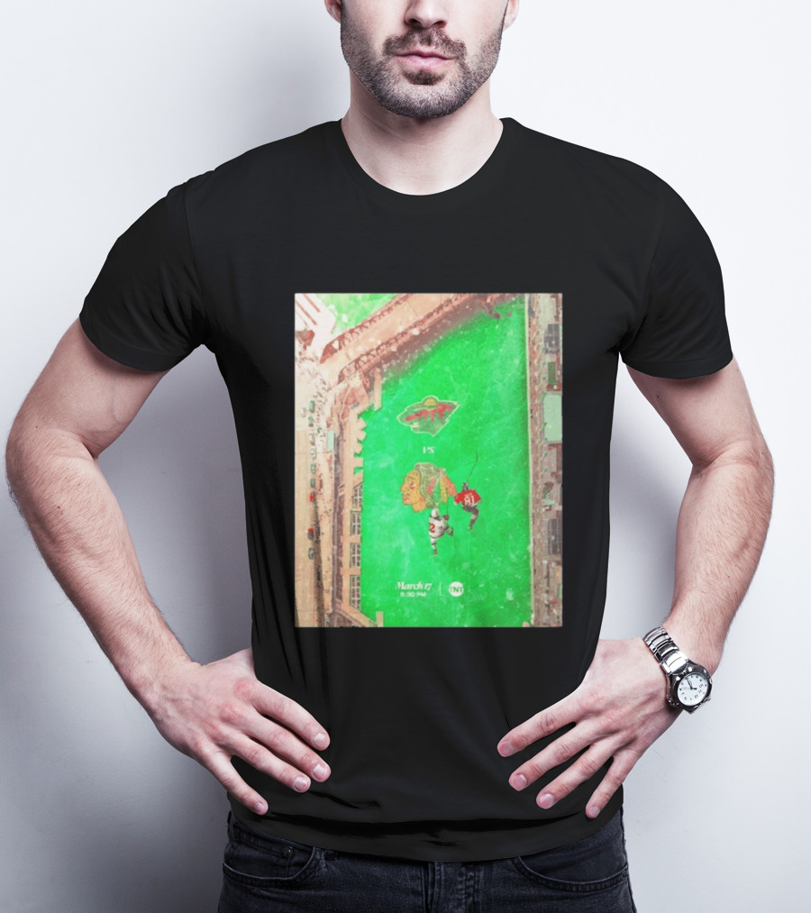 Chicago Blackhawks Vs Minnesota Wild March 17 8:30 PM Stadium TNT T-Shirt