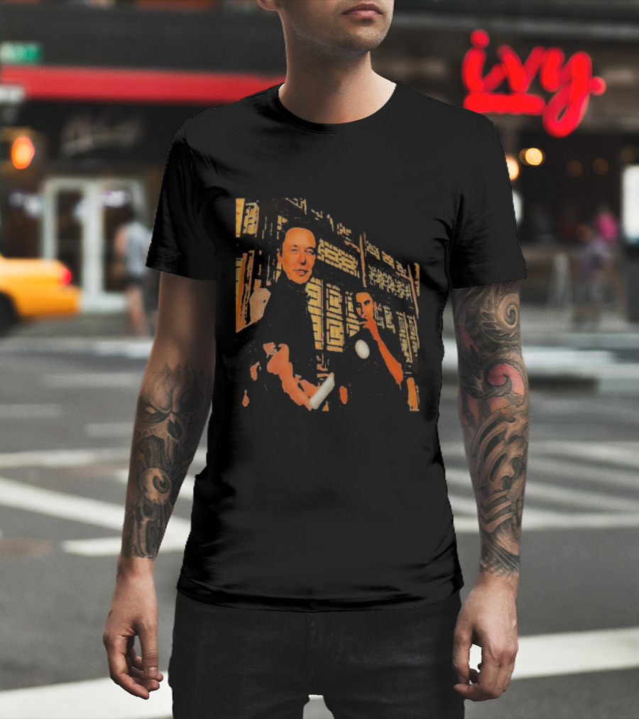 Elon Musk Nikita Bier Pvp Social Media Platform Visionary Tech Entrepreneurs T-Shirt