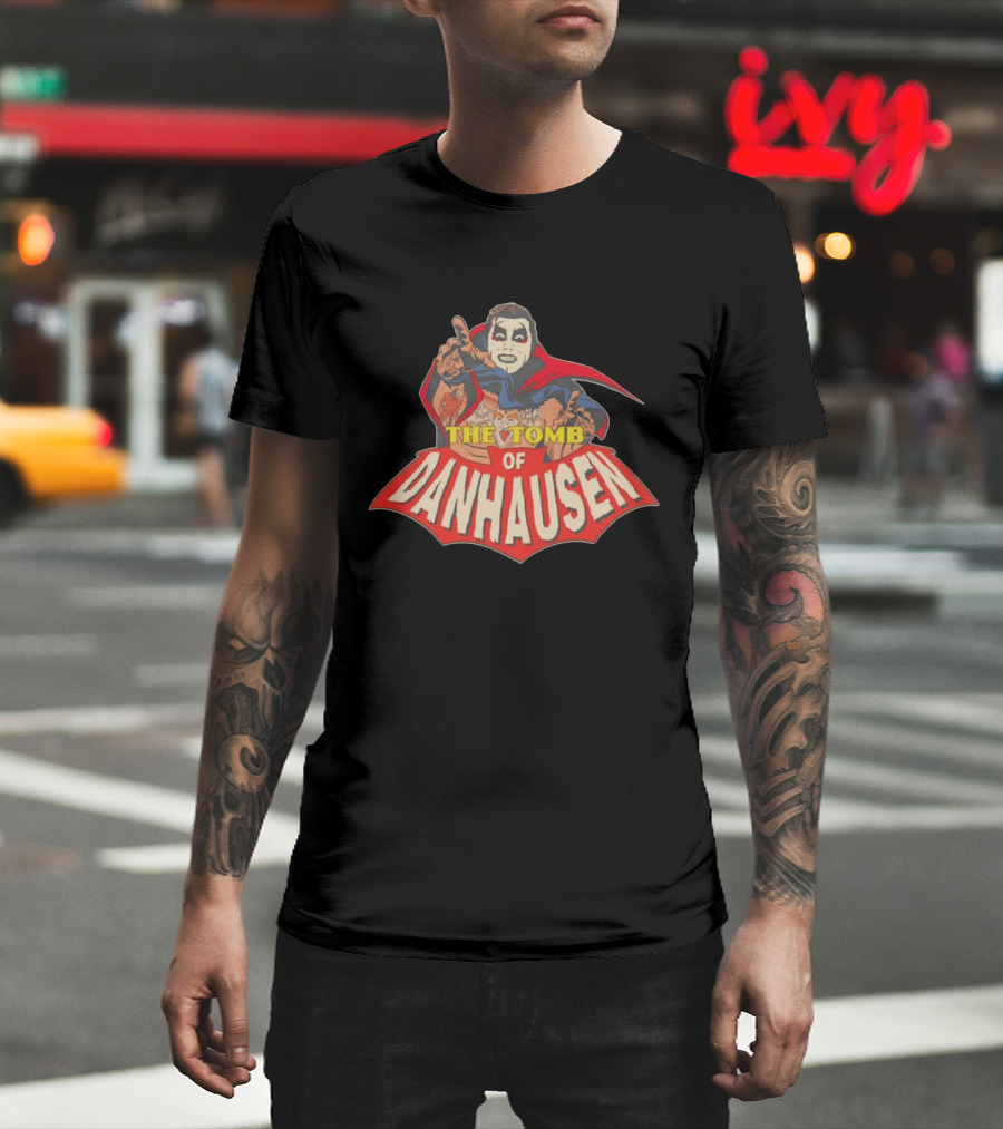 The Tomb Of Danhausen WWE Comic Style Iconic Figure T-Shirt