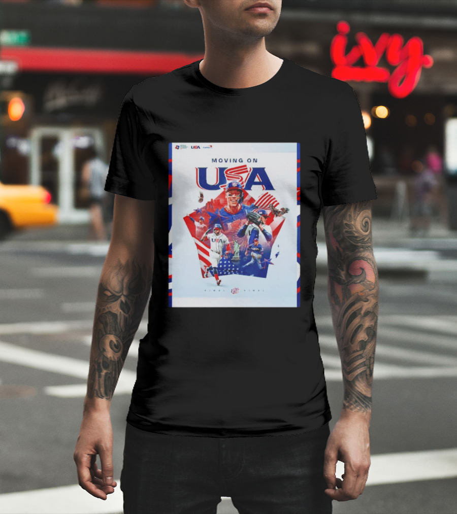 Moving On USA World Baseball Classic 2026 Team USA Final Player T-Shirt