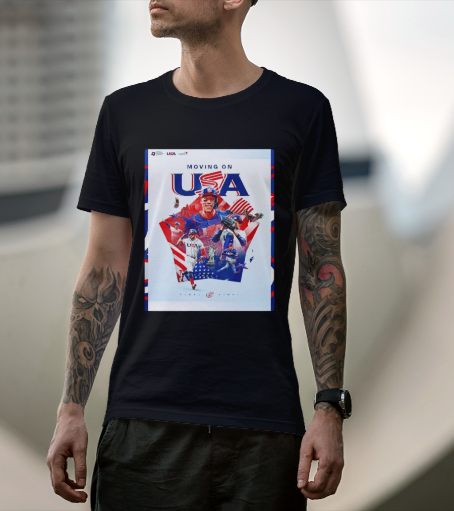 Moving On USA World Baseball Classic 2026 Team USA Final Player T-Shirt