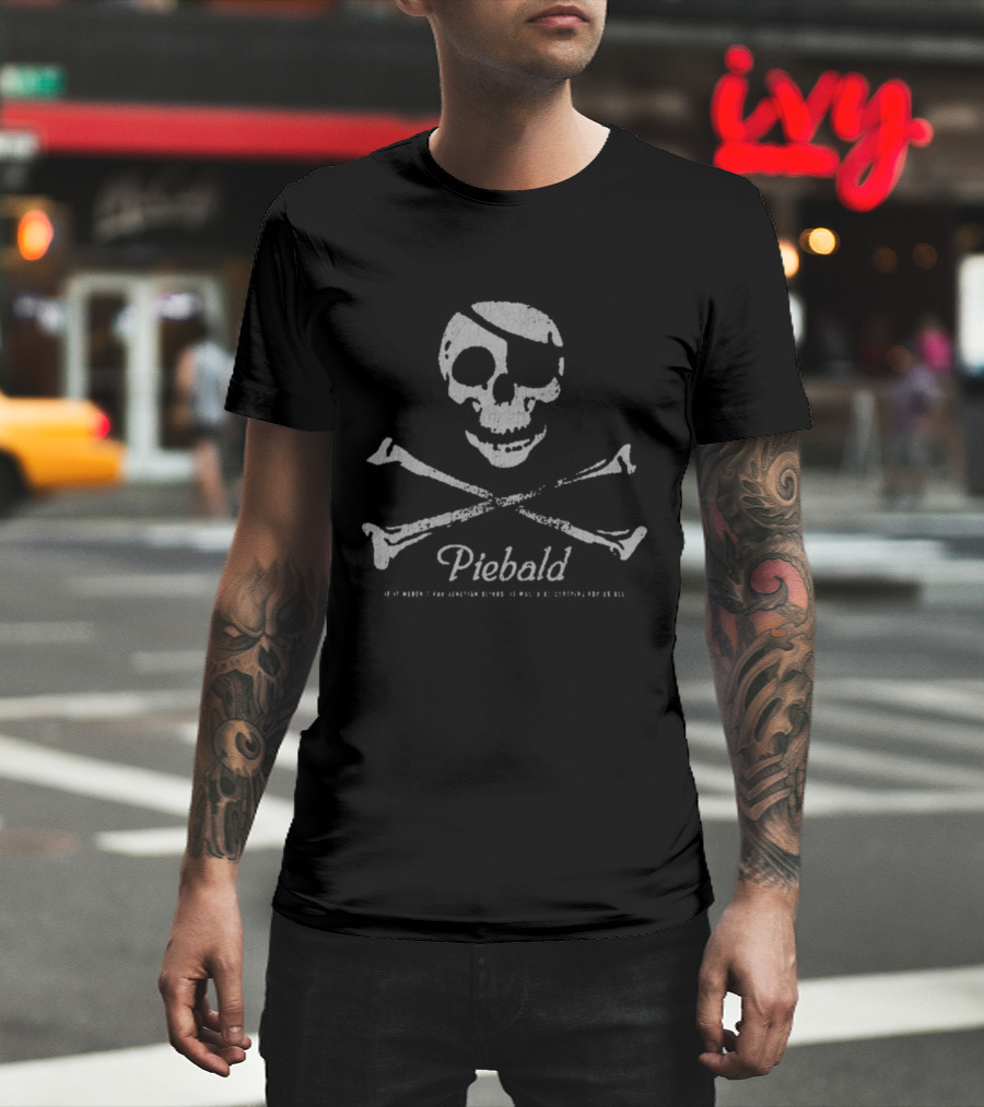 Piebald Skull Crossbones T-Shirt