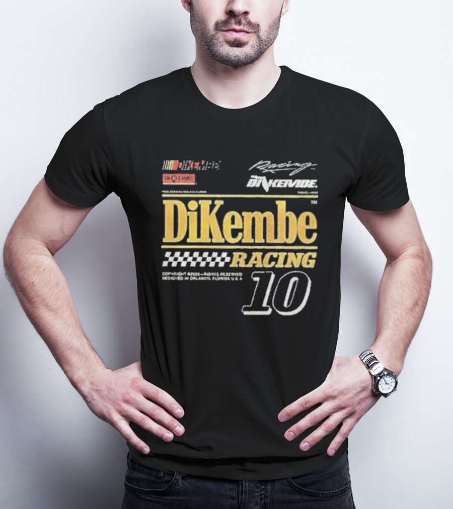 DiKembe Racing Gainesville Orlando Florida Number 10 T-Shirt