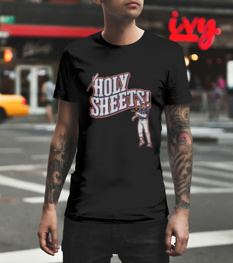 Gavin Sheets Holy Sheets Bat Toss Baseball Player T-Shirt