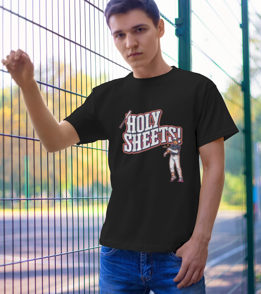 Gavin Sheets Holy Sheets Bat Toss Baseball Player T-Shirt