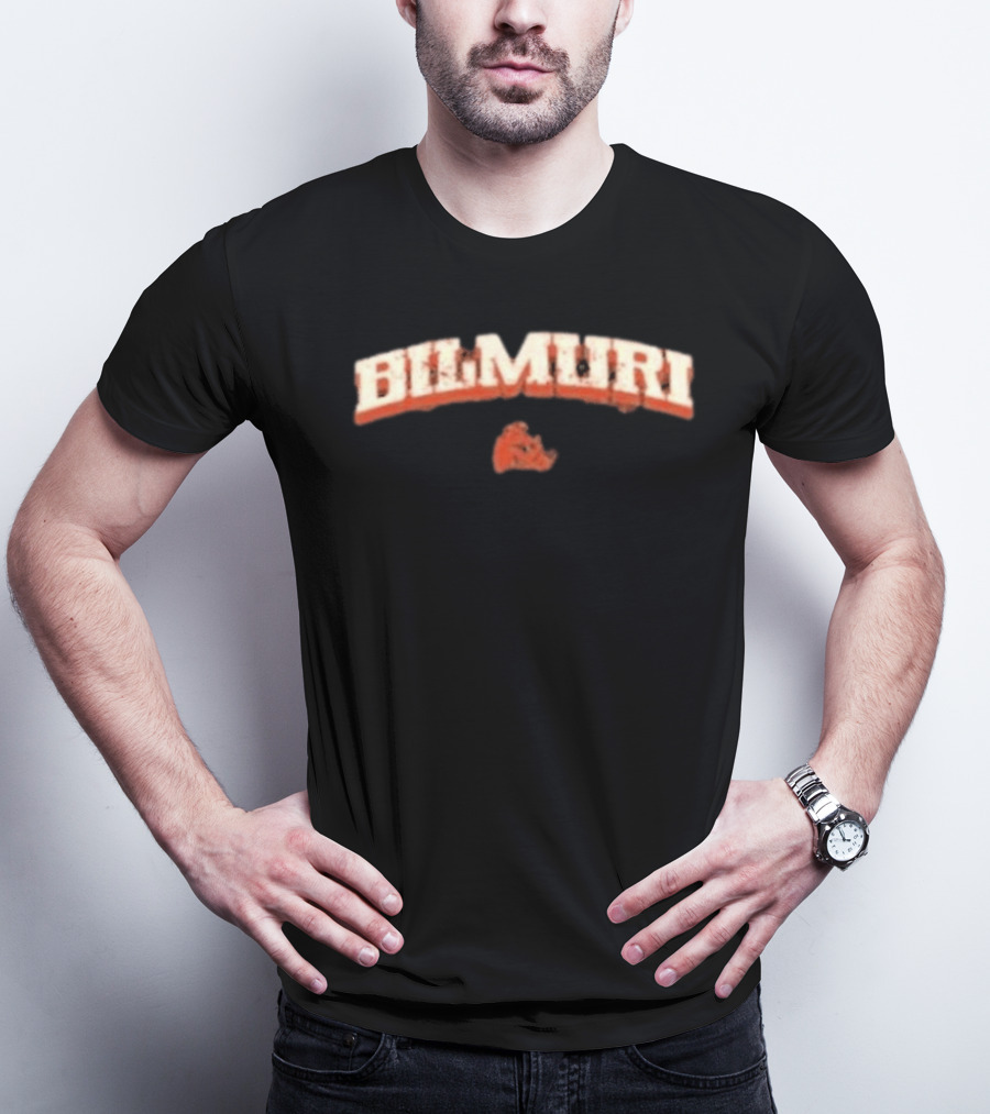 Bilmuri Splatter Arch With Bulldog Motif T-Shirt