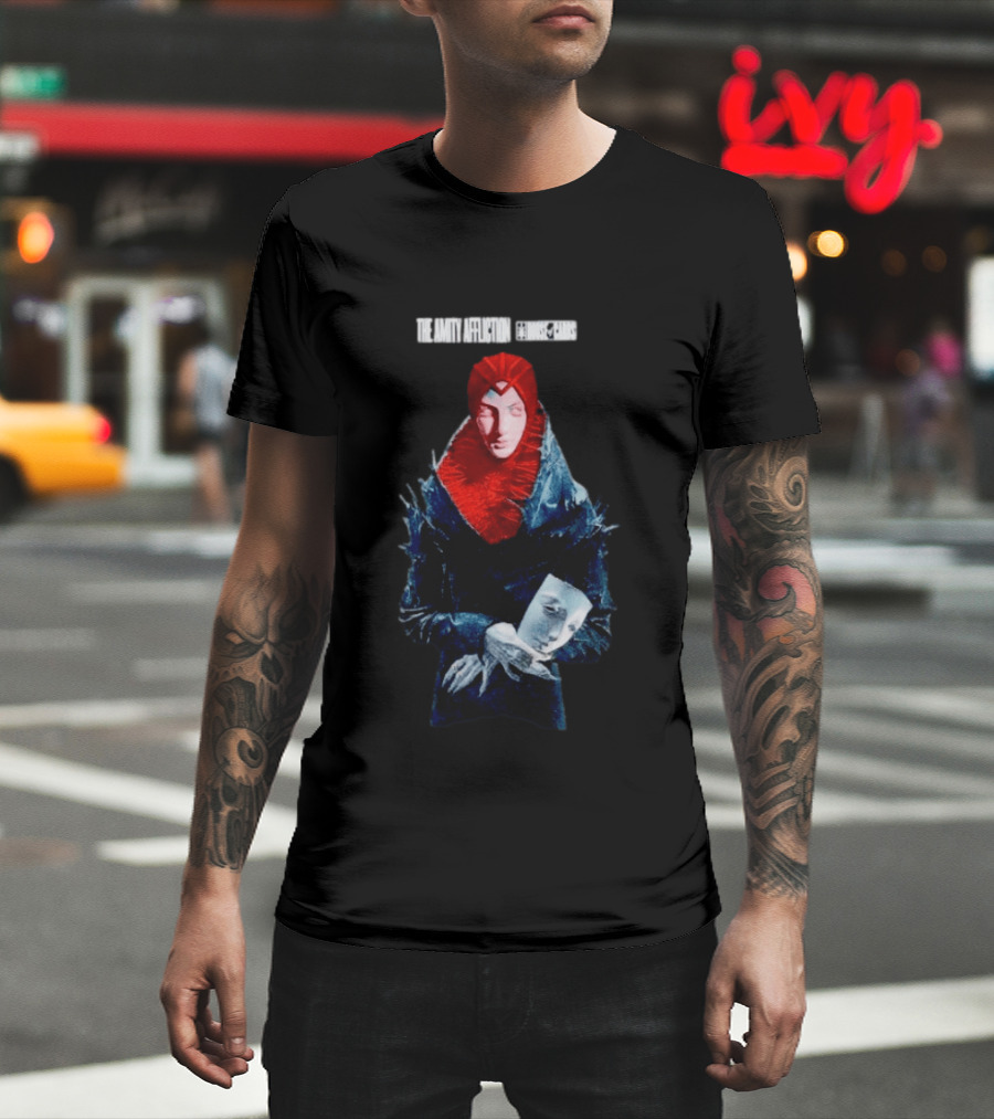 The Amity Affliction House Of Cards Masked Figure With Face Card T-Shirt