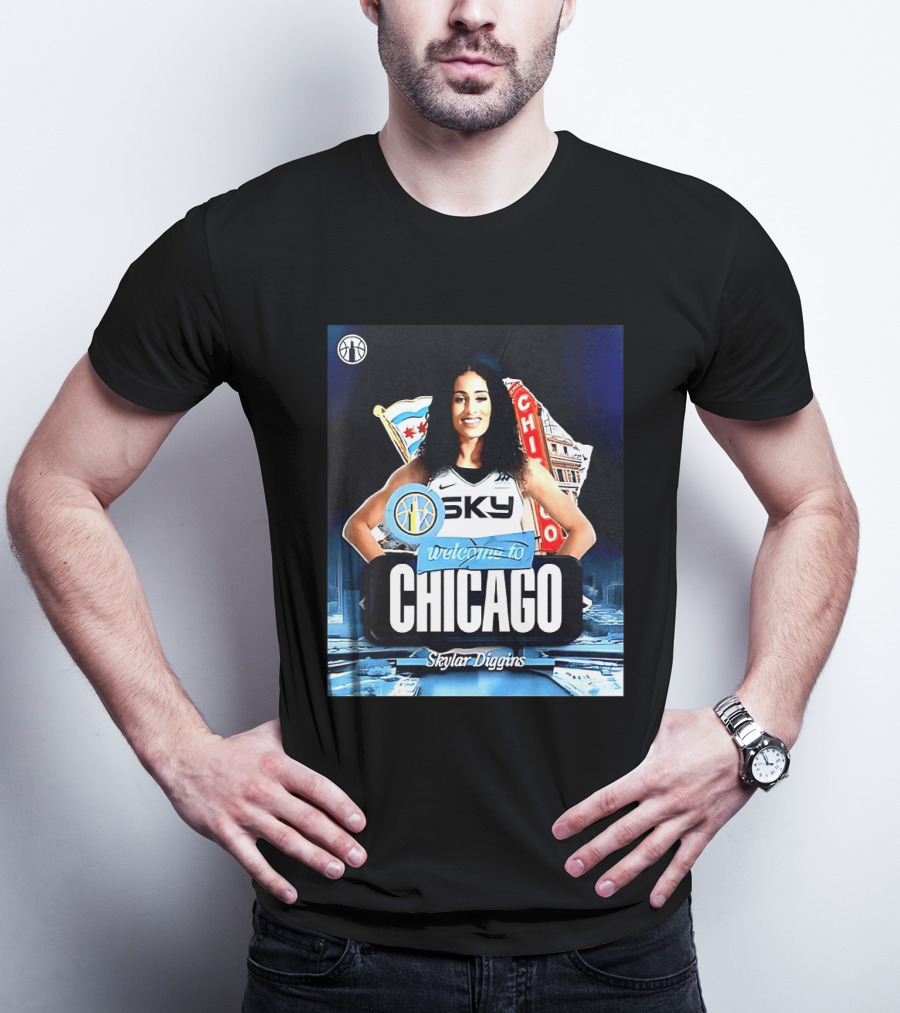 Welcome Skylar Diggins To Chicago Sky WNBA T-Shirt