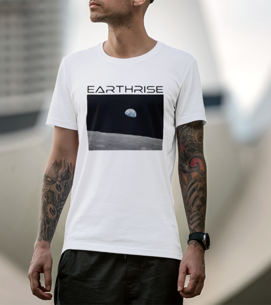 Artemis Mission Earthrise Moon View T-Shirt