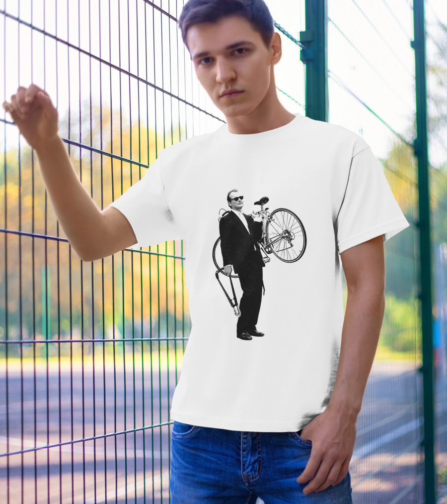 Bill Murray Rushmore Wes Anderson Tribute Cyclist T-Shirt