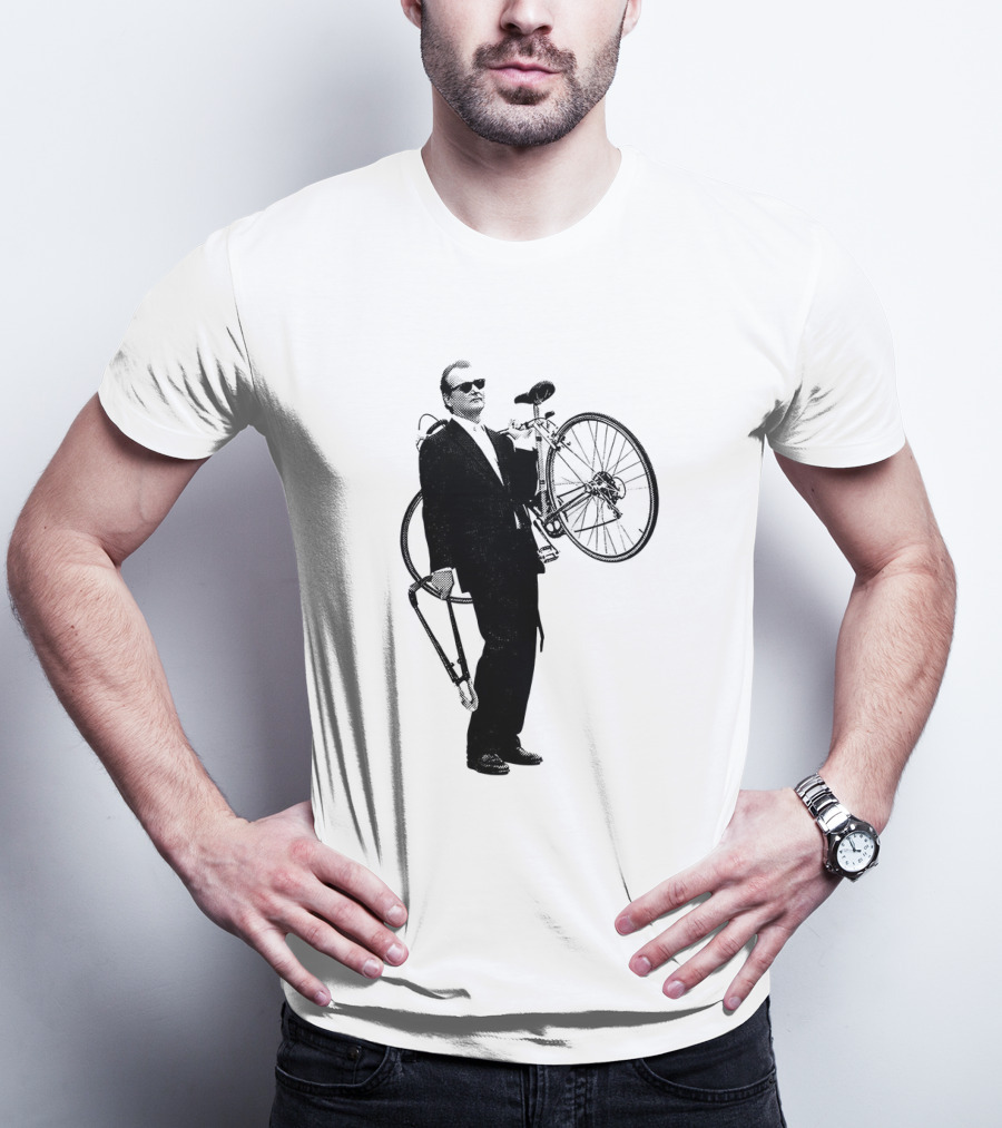 Bill Murray Rushmore Wes Anderson Tribute Cyclist T-Shirt