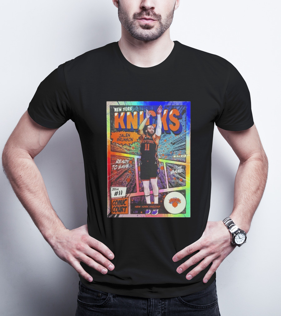 New York Knicks Jalen Brunson Comic Court Issue 11 T-Shirt