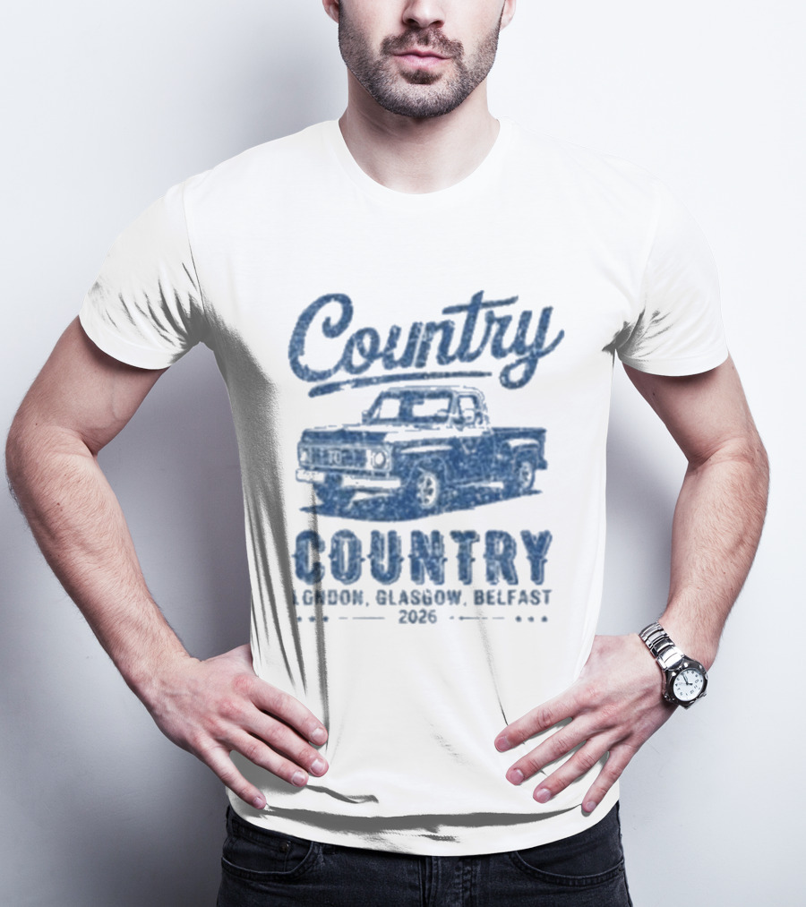 Country To Country London Glasgow Belfast 2026 Classic Car T-Shirt