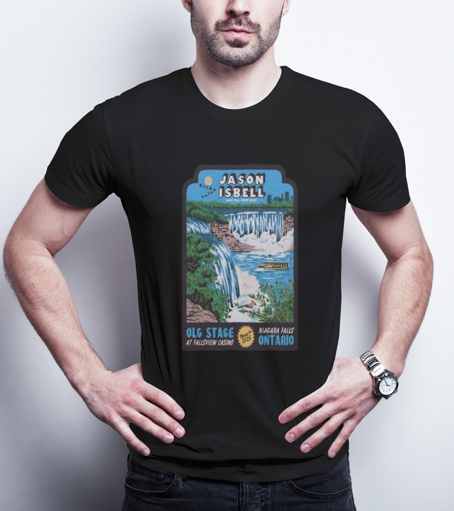 Jason Isbell And The 400 Unit OLG Stage Fallsview Casino Niagara Falls Ontario March 1 2026 T-Shirt