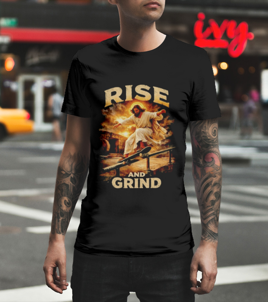 Rise And Grind Jessu Skateboarding 26 T-Shirt