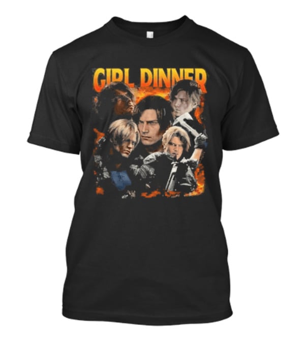 Leon Kennedy Girl Dinner Collage T-Shirt