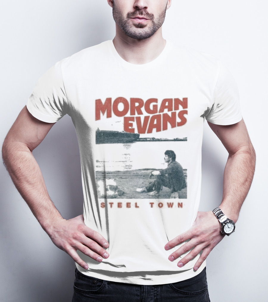 Morgan Evans Steel Town Sunset Silhouette Rowboat T-Shirt