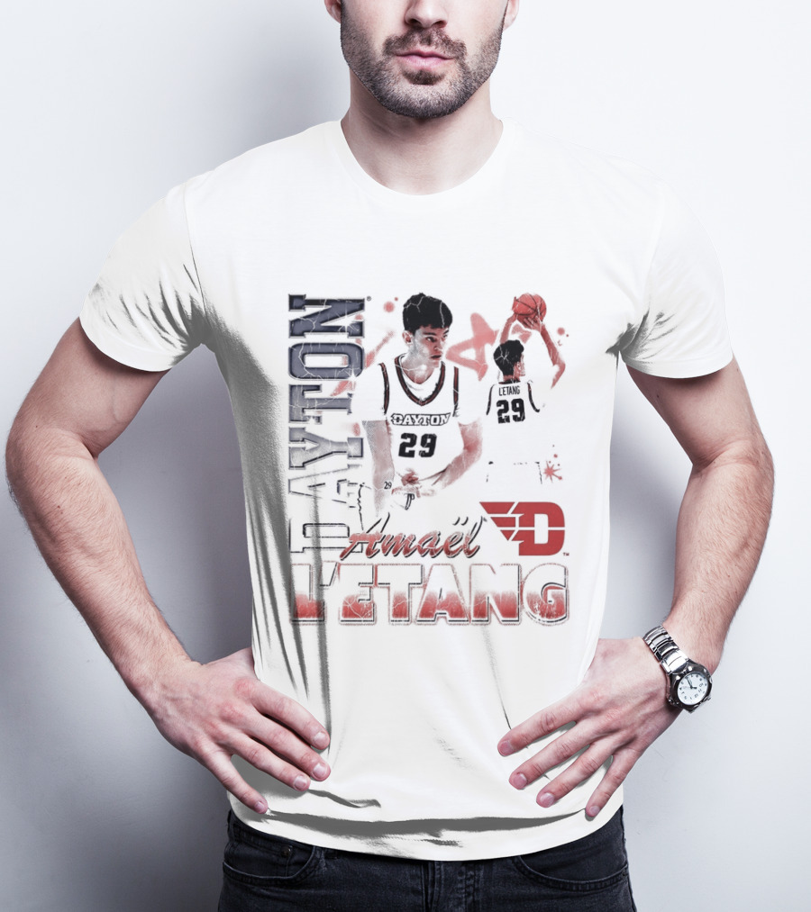 Dayton Flyers Amael L'Etang Basketball Player Number 29 T-Shirt