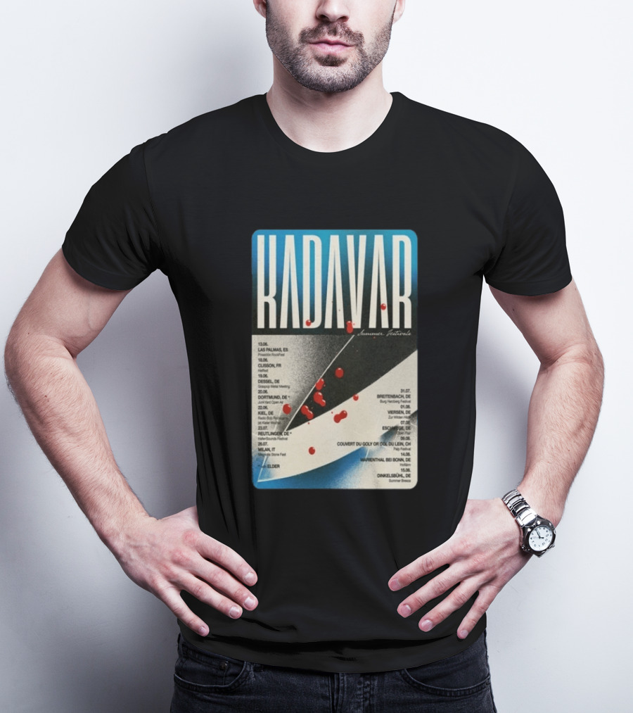 Kadavar Summer Festivals 2026 Las Palmas Clisson Colmar Dortmund Breitenbach Vevey Dunkelsbühl T-Shirt