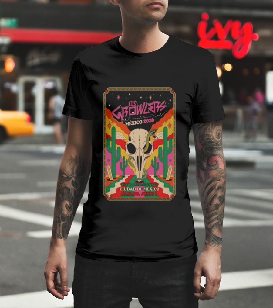 Los Growlers México 2026 Teatro Metropólitan Ciudad De México Sábado Junio T-Shirt