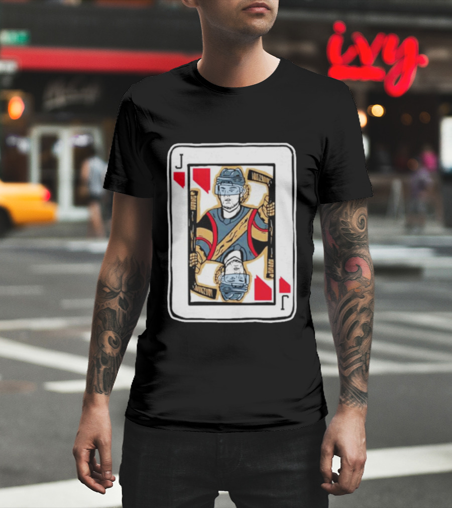 Vegas Golden Knights Jack Eichel Hockey Card T-Shirt