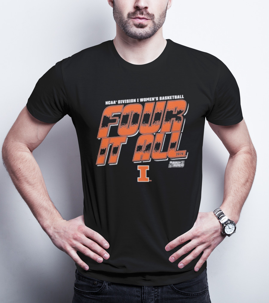 ILLINI Fighting Women's Basketball Four It All 2026 T-Shirt