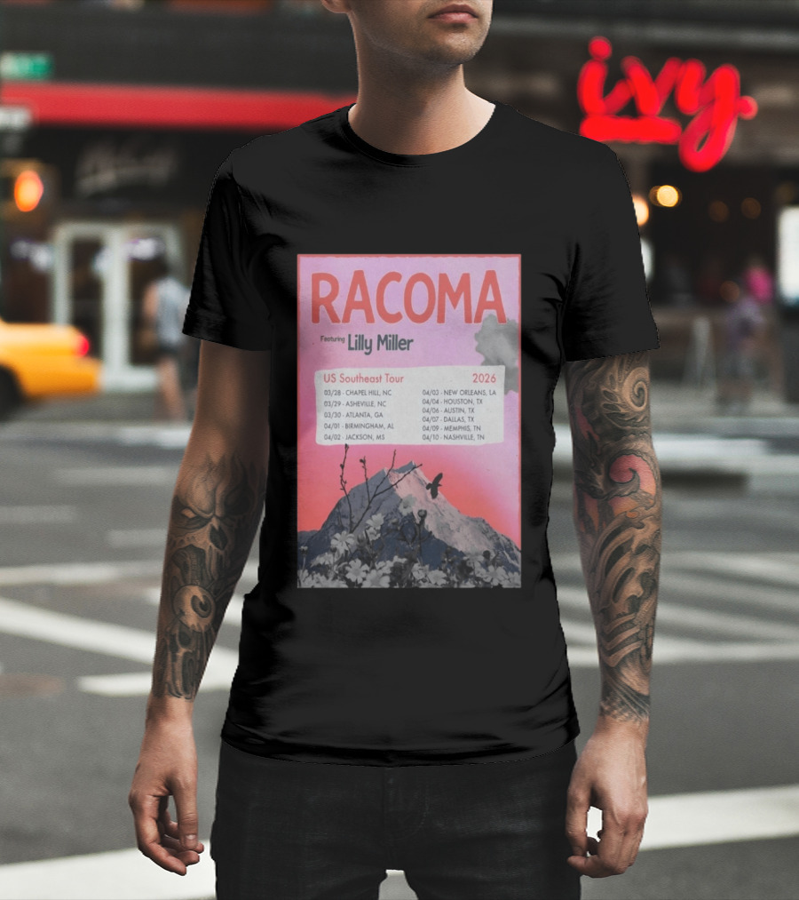 Racoma Ft Lilly Miller US Southeast Tour 2026 T-Shirt