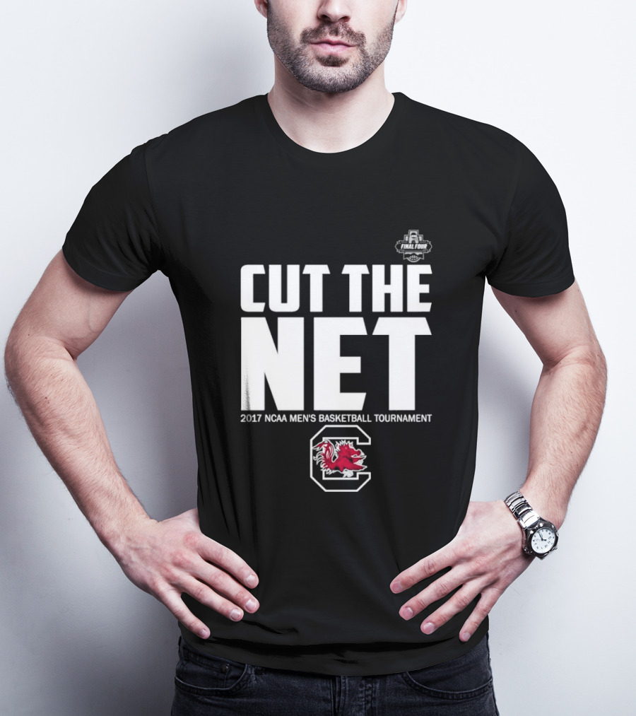 Cut The Net 2017 NCAA Men's Basketball Tournament South Carolina T-Shirt
