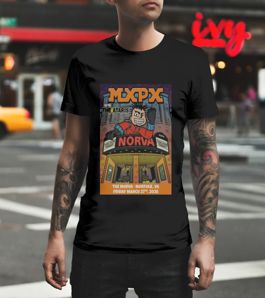 MxpX Norfolk VA Norva Punk Show March 27 2026 With The Ataris T-Shirt