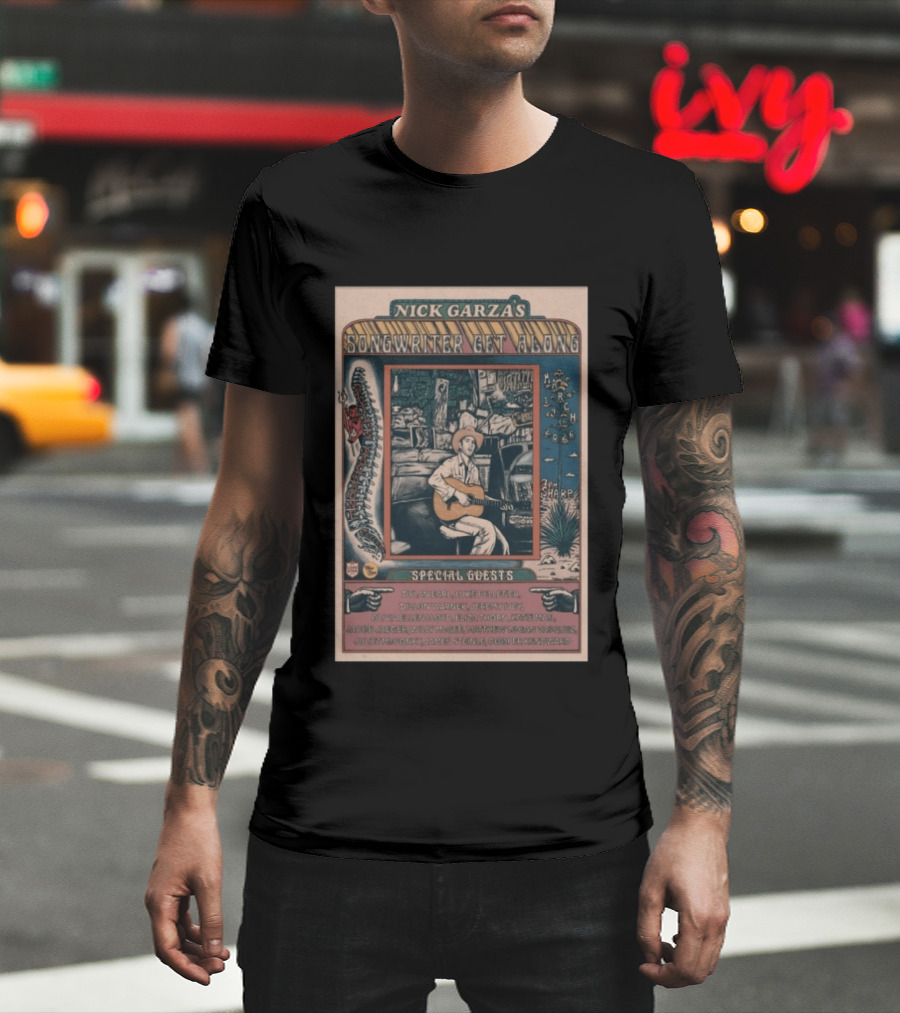 Nick Garza's Songwriter Get Along March 14 2026 Fischer TX Special Guests T-Shirt