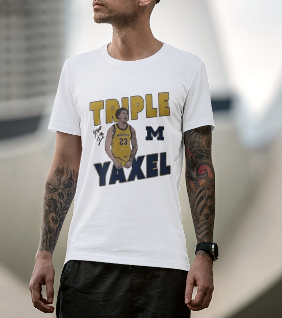 Michigan Triple M Yaxel 23 Basketball Jersey T-Shirt