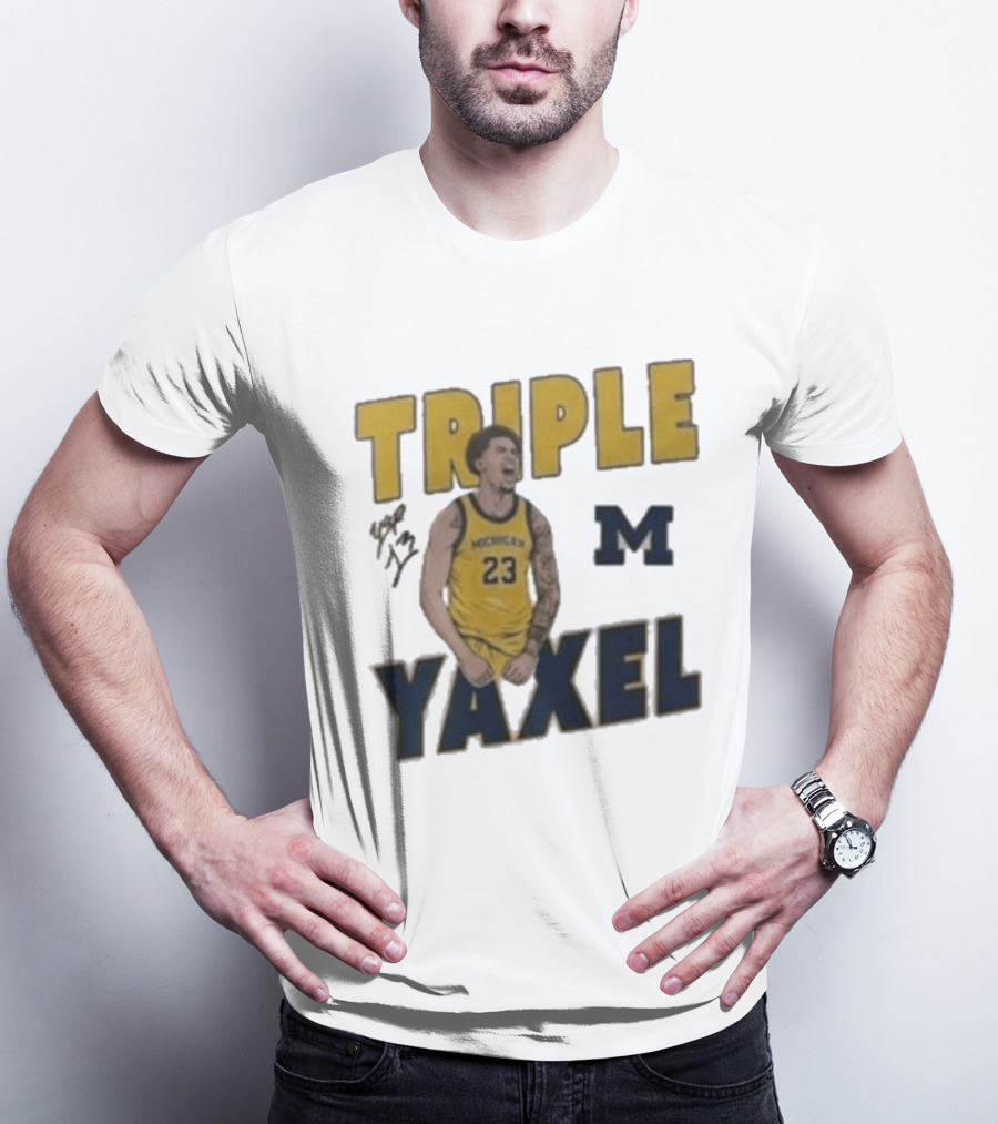 Michigan Triple M Yaxel 23 Basketball Jersey T-Shirt
