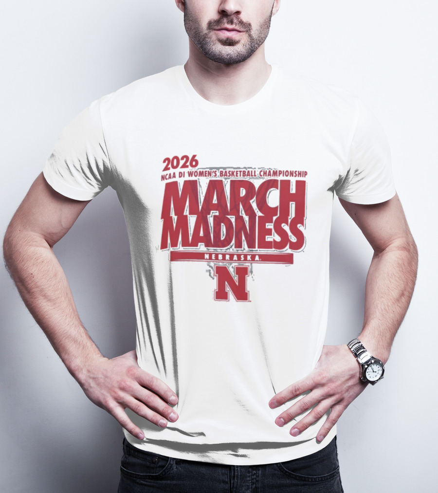 2026 Nebraska NCAA DI Women's Basketball March Madness Championship T-Shirt