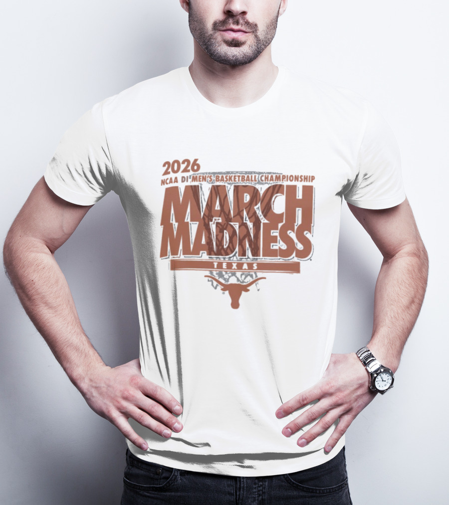 Texas Longhorns 2026 NCAA DI Men's Basketball Championship March Madness Texas T-Shirt