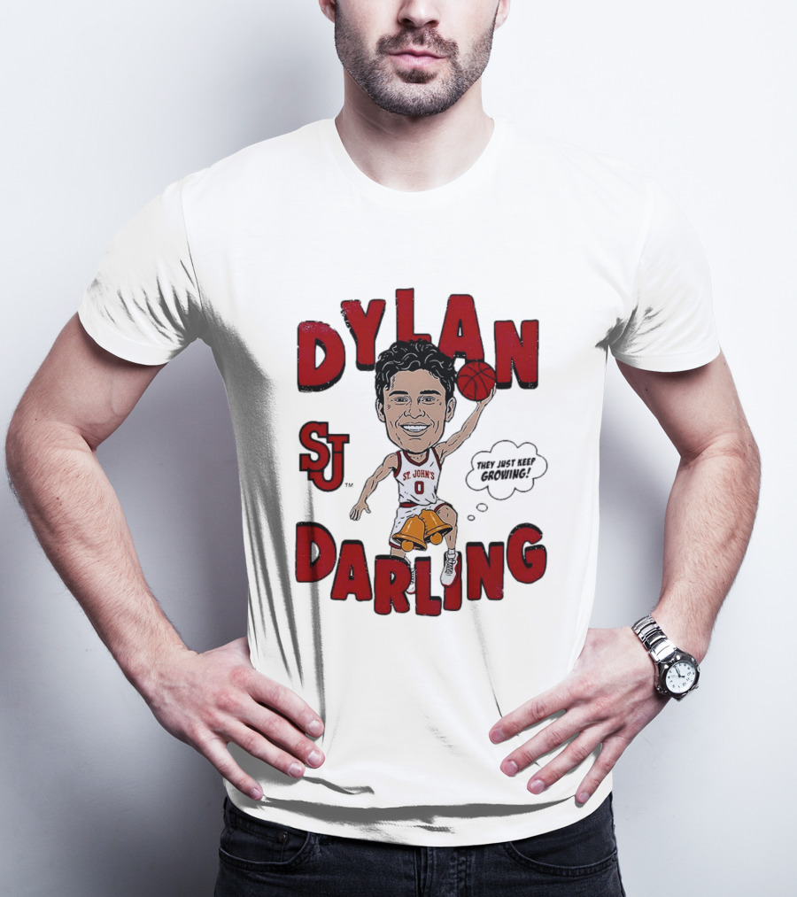Dylan Darling St. John's Red Storm Caricature Comic T-Shirt