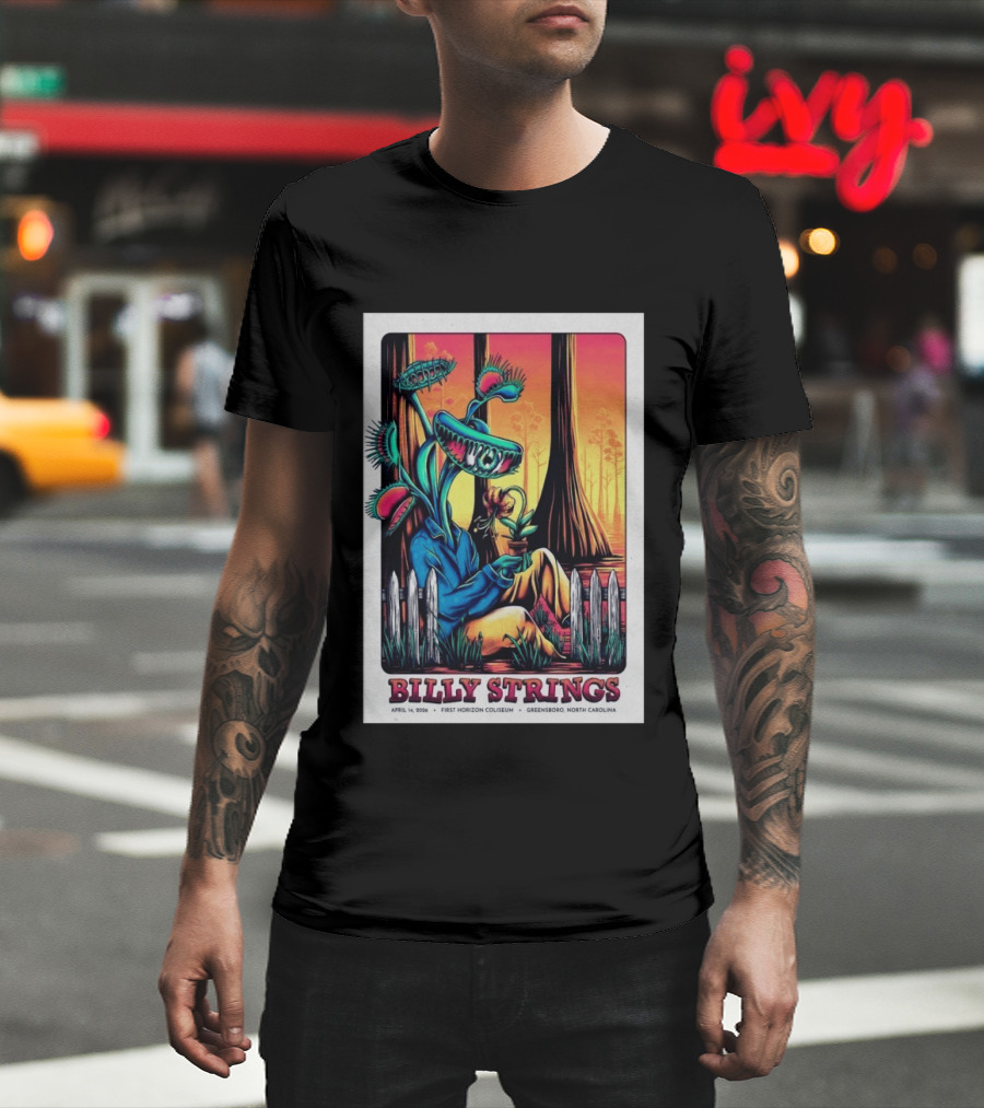 Billy Strings April 14 2026 First Horizon Coliseum Greensboro North Carolina Botanical T-Shirt