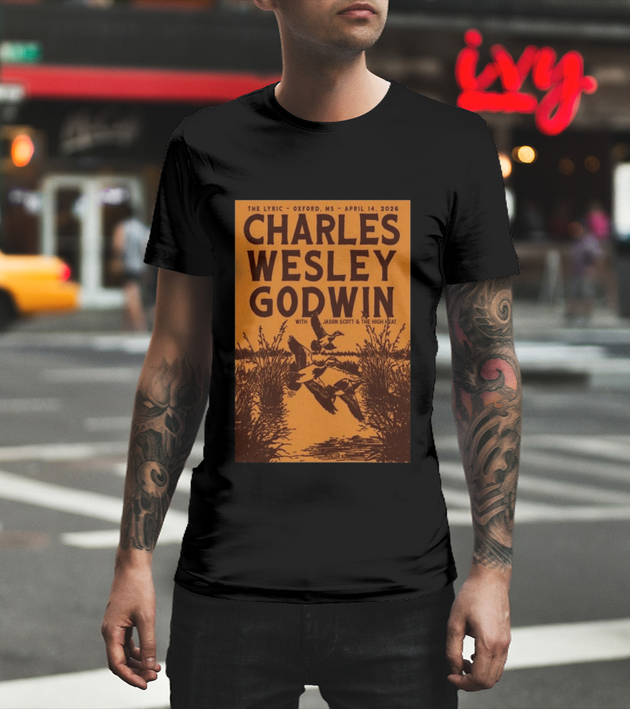 Charles Wesley Godwin The Lyric Oxford April 14 2026 With Jason Scott & The High Heat T-Shirt