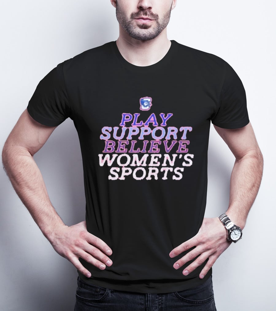 Creighton Bluejays Play Support Believe Women's Sports T-Shirt