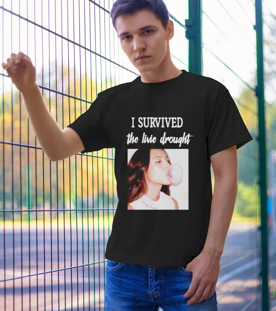 Olivia Rodrigo I Survived The Livie Drought Bubblegum Aesthetic T-Shirt