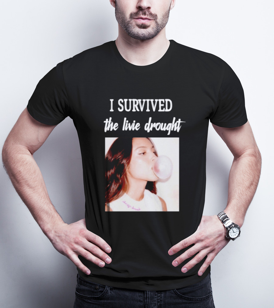 Olivia Rodrigo I Survived The Livie Drought Bubblegum Aesthetic T-Shirt