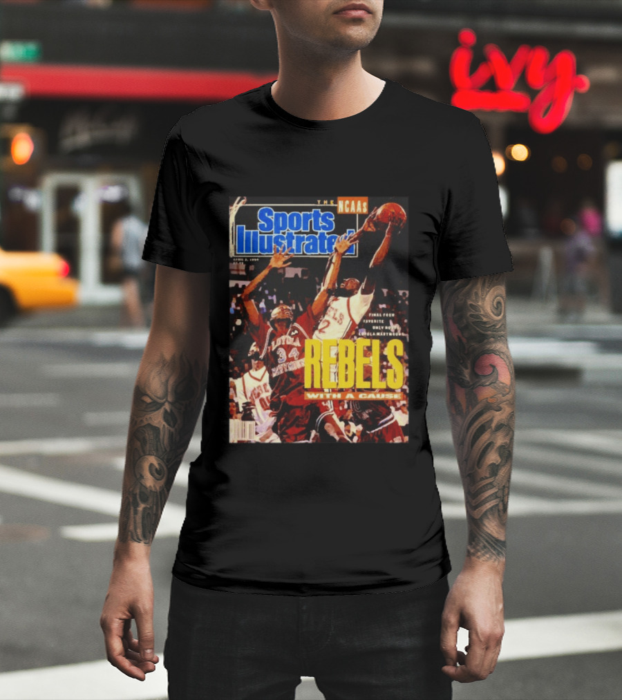 Sports Illustrated NCAA Rebels With A Cause April 1990 Final Four Loyola Marymount T-Shirt